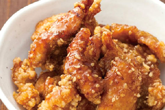 甘辛とりかわ | 元祖東京醤油からあげ|秘伝のたれに8時間漬け込んだジューシーなからあげ！